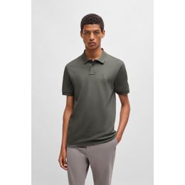 Poloshirt BOSS Orange "Passenger", Herren, Gr. S, open grau076, Jersey, Obermaterial: 95% Baumwolle, 5% Elasthan, Basic h&uuml;ftbedeckend, hoch geschlossener Ausschnitt, eng B&uuml;ndchen, Shirts Poloshirt, mit Polokragen