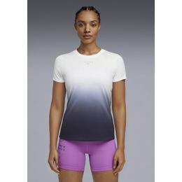 Trainingsshirt Puma "W X HYROX POLY GRAPHIC TEE", Damen, Gr. M, Puma wei&szlig;, deep plum, Jersey, Obermaterial: 100% Polyester, regular fit normal, Rundhals, Shirts Trainingsshirt, Regular Fit, kurze &Auml;rmel, f&uuml;r Fitness, atmungsaktives Material, Topseller
