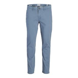 Jack & Jones Chinos JACK & JONES "JPSTMARCO mit Stretchkomfort und schmalem Bein", Herren, Gr. 28, L&auml;nge 32, blau mirage, Web, Obermaterial: 98% Baumwolle, 2% Elasthan, unifarben, slim fit normal, Hosen Chinos, Baumwollmischung, slim fit