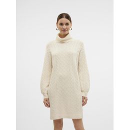 V&eacute;ro Moda Vero Moda Strickkleid 'JUPITERCABLE' Damen Gr&ouml;&szlig;e M ecru / hellbeige