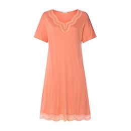 Hanro Nachthemd ' Ciri Nightwear ' Damen Gr&ouml;&szlig;e M orange