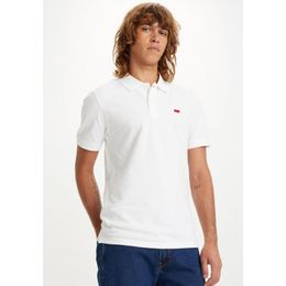 Levi's Poloshirt LEVI'S "LE SLIM HOUSEMARK POLO", Herren, Gr. L, wei&szlig; (hellwei&szlig;), Piqu&eacute;, Obermaterial: 96% Baumwolle, 4% Elasthan, slim fit, Shirts Poloshirt