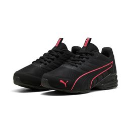Sneaker Puma "ELECTRO", Damen, Gr. 45, Puma schwarz, pure pink, Synthetik, Schuhe Sneaker, mit Schn&uuml;rung, leicht profiliertes Laufsohlenprofil