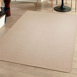 Teppich ANDIAMO "Luton, Made in Germany" Gr. 4, beige (dunkelbeige), B:160cm H:5mm L:240cm, Kunstfaser, Teppiche, Teppich, melierte Optik, auch als L&auml;ufer, Wohnzimmer & Schlafzimmer