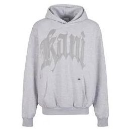Kapuzensweatshirt Karl Kani "Karl Kani KK Puffy Kani Os Hoodie", Herren, Gr. L, grau, 70% Baumwolle, 30% Polyester, Sweatshirts