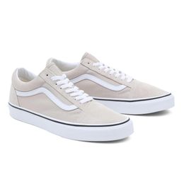 Sneaker Vans "Old Skool", Damen, Gr. 42,5, french oak, Leder, Textil, Schuhe Sneaker, mit kontrastfarbenem Logo an der Ferse
