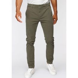 Levi's Chinohose LEVI'S "LE XX CHINO SLIM TAPER", Herren, Gr. 32, L&auml;nge 34, gr&uuml;n (shady olive), Web, Obermaterial: 98% Baumwolle, 2% Elasthan, gerade kn&ouml;chellang, Hosen Chinohose, mit Markenlogo