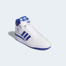 Sneaker adidas originals "FORUM MID", Herren, Gr. 45, blau (cloud wei&szlig;, royal blau, cloud wei&szlig;), Baumwolle, Synthetik, Schuhe Sneaker