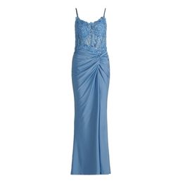 Vera Mont Abendkleid Damen Gr&ouml;&szlig;e 40 pastellblau Winterkleid