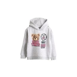 Solang Sweatshirt Oversized Hoodie Frontprint M&auml;dchen Gr&ouml;&szlig;e 122 grau