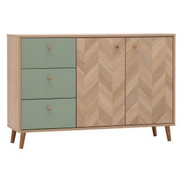 Tchibo - Sideboard &raquo;Visby&laquo; - 109x33x73,9cm - braun - Holz / Eichenholz / Metall