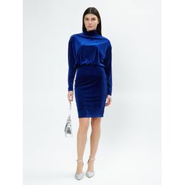 Influencer Kleid Damen Gr&ouml;&szlig;e 40 royalblau Winterkleid