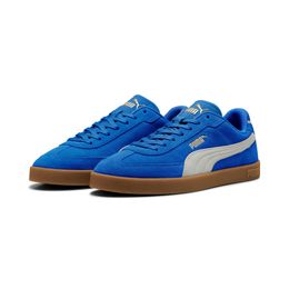 Sneaker Puma "CLUB II ERA SUEDE", Herren, Gr. 41, mountain blau, Puma wei&szlig;, Leder, unifarben, Schuhe Sneaker, mit sportlichem Design, mit Schn&uuml;rverschluss, mit Gummilaufsohle
