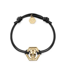 Philipp Plein Jewellery Armband 'Linked' Herren Gr&ouml;&szlig;e S goldgelb / schwarz