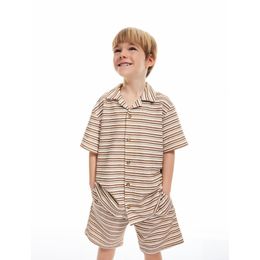 KOTON Shirt Jungen Gr&ouml;&szlig;e 104/110 ecru / braun