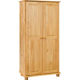 M&ouml;bilia Kleiderschrank M&Ouml;BILIA "Chur", beige (natur), B:82cm H:170cm T:52cm, Massivholz, Schr&auml;nke, Kleiderschrank