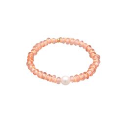 Elli Armband Damen Gr&ouml;&szlig;e 16 orange / wei&szlig;