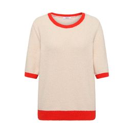 Cecil Pullover Damen Gr&ouml;&szlig;e XL beige / dunkelorange