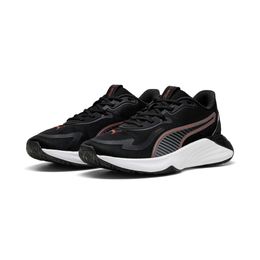 Trainingsschuh Puma "PWR HYBRID TR", Damen, Gr. 38,5, Puma schwarz, cool schwarz gray, amarena, Textil, Schuhe Trainingsschuh, mit ProFoam-D&auml;mpfung, mit TPU-Fersenklammer, mit PWRTAPE