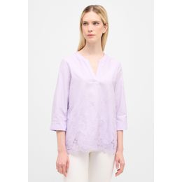 Schlupfbluse Eterna "LOOSE FIT", Damen, Gr. 42, lila (lavender), 100% Baumwolle, Blusen Schlupfbluse