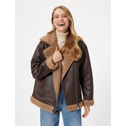 KOTON Jacke Damen Gr&ouml;&szlig;e S braun / dunkelbraun