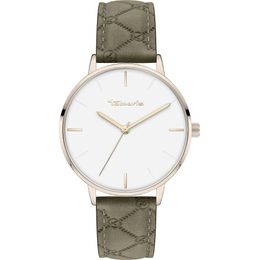 Tamaris Uhr Damen Gr&ouml;&szlig;e One Size khaki / silber / wei&szlig;