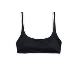KOTON Bikinitop Damen Gr&ouml;&szlig;e 80 schwarz / wei&szlig;