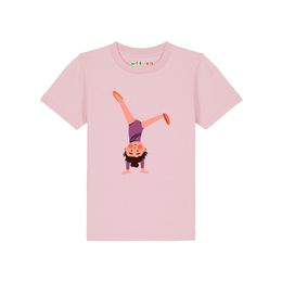 Watabout.kids T-Shirt 'Turnen' Jungen Gr&ouml;&szlig;e 146 lila / lachs / rosa / schwarz