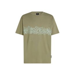 O`Neill O'neill T-Shirt 'Uni Flower' Herren Gr&ouml;&szlig;e XXL oliv / mint