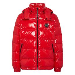 Philipp Plein Winterjacke 'Hexagon' Herren Gr&ouml;&szlig;e S rot / schwarz