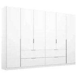 Dreht&uuml;renschrank Rauch "Kleiderschrank Schrank Ankleide Garderobe Schlafzimmerschrank MEMPHIS", wei&szlig;, B:270cm H:210cm T:54cm, Holzwerkstoff, Schr&auml;nke, Dreht&uuml;renschrank, mit Schubladen und Stangengriffen, viel Stauraum MADE IN GERMANY