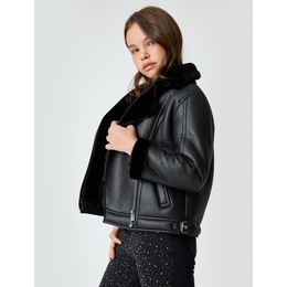 KOTON Jacke M&auml;dchen Gr&ouml;&szlig;e 116/122 schwarz
