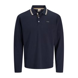 Jack & Jones Plus Jack & Jones Plus Poloshirt 'JPRBLUALVES' Herren Gr&ouml;&szlig;e XXL camel / dunkelbeige / dunkelblau / wei&szlig;