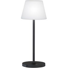 FH Lighting LED-Tischleuchte "Flus" in Schwarz/ Wei&szlig; - (H)38 x &Oslash; 15 cm - 52% | Tischleuchten