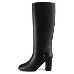 loft37 Leder-Stiefel in Schwarz - 61% | Gr&ouml;&szlig;e 38 | Damen-stiefel