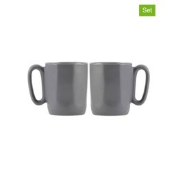 Vialli Design 2er-Set: Espressotasse "Fuori" in Grau - 80 ml - 13% | Gedeckter-tisch