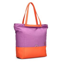 Zwei Shopper "Fiorella FI200" in Lila/ Orange - (B)44 x (H)38 x (T)19 cm - 55% | Damen-taschen