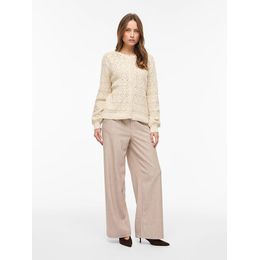 Vila Cardigan "Vilowen" in Creme - 46% | Gr&ouml;&szlig;e M | Damen-pullover-cardigans