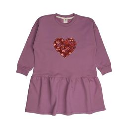 Walkiddy Sweatkleid in Lila/ Rot - 43% | Gr&ouml;&szlig;e 122 | Kinderkleider