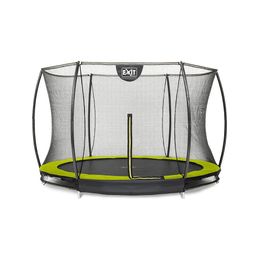 EXIT Trampolin "Silhouette Ground" in Gr&uuml;n - &Oslash; 366 cm - ab 3 Jahren - 18% | Gartenspielzeug