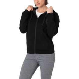 Timezone Sweatjacke in Schwarz - 50% | Gr&ouml;&szlig;e S | Damen-sweatshirts-jacken
