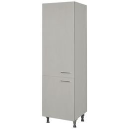 Nobilia Geschirrschrank Touch, Grau, Metall, 5 F&auml;cher, nur wie online abgebildet bestellbar, 60x216.6x58 cm, Blauer Engel, Pefc, Goldenes M, Made in Germany, DGM-Klimapakt, K&uuml;chen, K&uuml;chenm&ouml;bel, K&uuml;chenschr&auml;nke, Ger&auml;teumbauschr&auml;nke