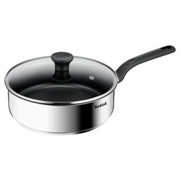 Tefal Schmorpfanne Duetto, Edelstahl, Metall, 3.17 L, rund, 25.6x11.2x44.5 cm, backofengeeignet,backofengeeignet, Kochen, Pfannen, Bratpfannen