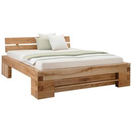 Linea Natura Bett, Eiche, Holz, Eiche, massiv, 180x200 cm, Schlafzimmer, Betten, Doppelbetten