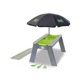EXIT Sand- & Wassertisch mit Sonnenschirm & Sandspielzeug - ab 3 Jahren - 17% | Gartenspielzeug