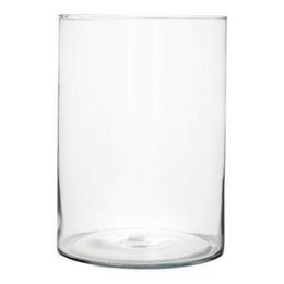 Vase, Transparent, Glas, rund, 25x35 cm, Reach, zum Stellen, auch f&uuml;r frische Blumen geeignet, Dekoration, Vasen, Glasvasen