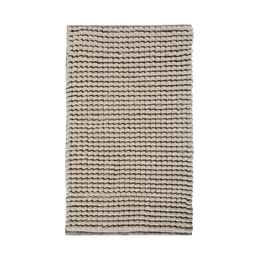 Aquanova Badteppich Axel, Beige, Textil, Uni, rechteckig, 60x100 cm, f&uuml;r Fu&szlig;bodenheizung geeignet, rutschfest, Badtextilien, Badematten