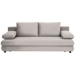 Xora Schlafsofa Taras, Grau, Textil, 2-Sitzer, F&uuml;llung: Schaumstoff, 197x77x81 cm, Stoffauswahl, Wohnzimmer, Sofas & Couches, Schlafsofas, Schlafsofas mit Bettkasten