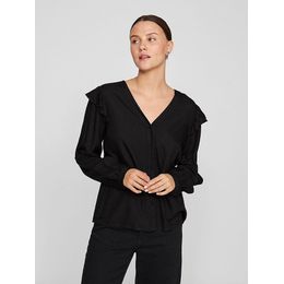 Vila Bluse in Schwarz - 50% | Gr&ouml;&szlig;e 40 | Damen-blusen