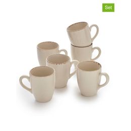 Brandt 6er-Set: Tassen in Beige - (H)12 x &Oslash; 8,5 cm - 67% | Gedeckter-tisch